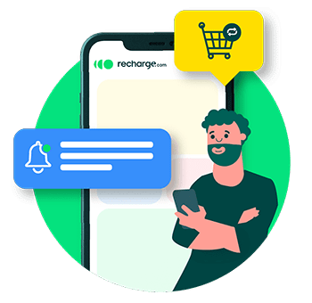 App banner landing page | recharge.com